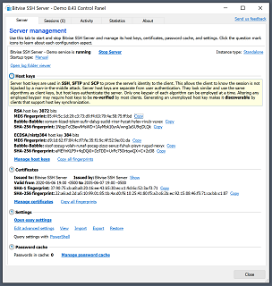 Screenshots | Bitvise